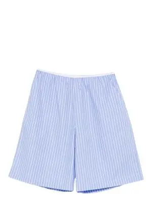 THE FRANKIE SHOP Striped Relaxed Shorts - Blue