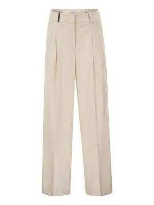 Peserico Peserico Pleated Wide-Leg Trousers No