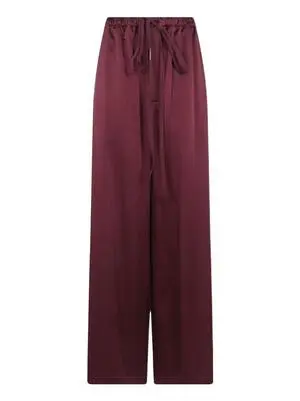 ANN DEMEULEMEESTER Wide-leg Trousers With Drawstring Waist - Red