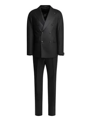 Tagliatore Long-sleeve Suit Set - Black