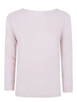 Fabiana Filippi Fine-knit Three-quarter Sleeve Sweater - Pink