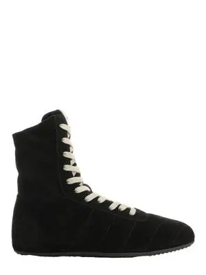 Rick Owens Quilted Chevron High-top Sneakers - Black