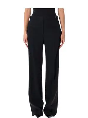 Stella McCartney Tuxedo Wide-leg Pants - Black