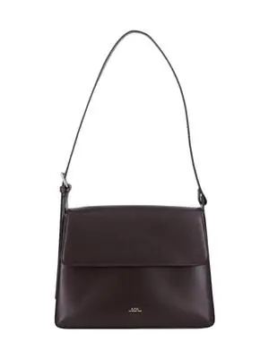 A.p.c. Flap Shoulder Bag - Brown