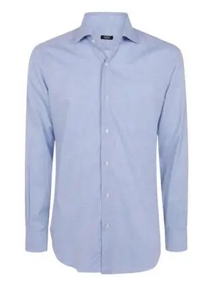 BARBA NAPOLI Long-sleeved Shirt - Light Blue