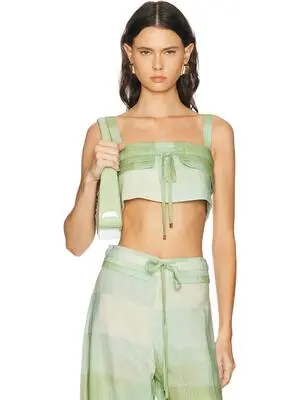 Alexis Oxford Top - Green