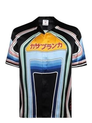 Casablanca Graphic Mountain Silk Shirt - Multicolor