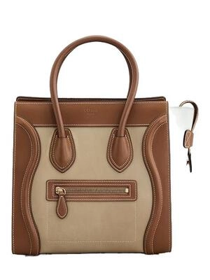 Shopbop Celine Micro Luggage Handbag In Calf Leather - Neutral