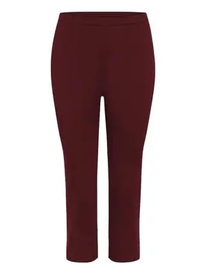Azeeza Shreya Crepe De Chine Capri Pants - Red