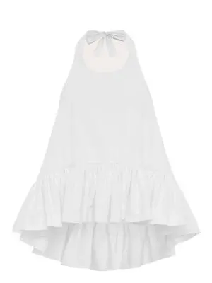 Azeeza Azeeza Winston Poplin High-Low Halter Top White