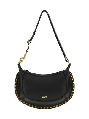 Isabel Marant Étoile ISABEL MARANT Oskan Moon Leather Crossbody Bag Black