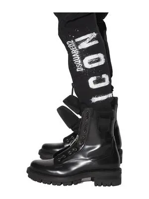 Dsquared2 Combat Boots - Black