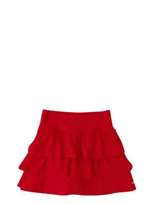 RUFFLEBUTTS Upf 50+ Active Skort With Ruffle Detail - Red