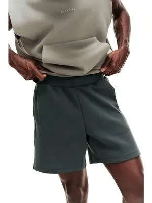 H&M H&M Sports Scuba Knit Shorts With Drymove™ Technology Pine Green