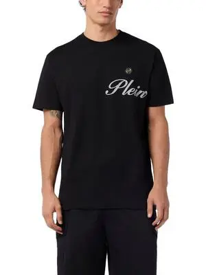 Philipp Plein Round Neck T-shirt Signature - Black