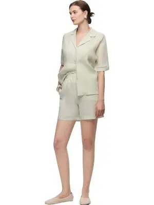 JUANA Hemp Pull-on Shorts - Light Mint