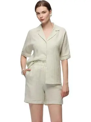 JUANA Hemp Pull-on Shorts - Light Mint