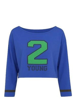 CONQUISTA 2-young Crop Top - Blue