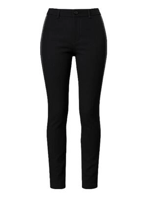 CONQUISTA Satin Detail Trousers - Black