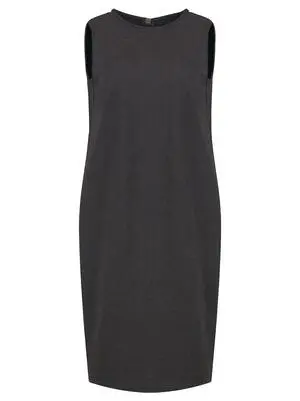 CONQUISTA Sleeveless Sack Dress - Grey