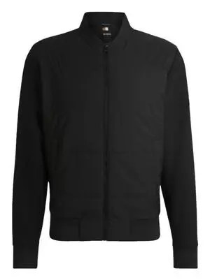 Hugo Boss Padded Long Sleeve Zip-up Jacket - Black