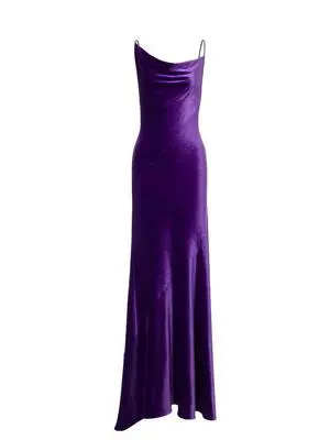 Philosophy Di Lorenzo Serafini Draped Sleeveless Gown - Blue