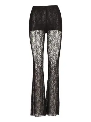 Philosophy Di Lorenzo Serafini Lace Detailed Flared Trousers - Black