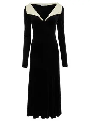 Philosophy Di Lorenzo Serafini V-neck Long-sleeve Dress - Black