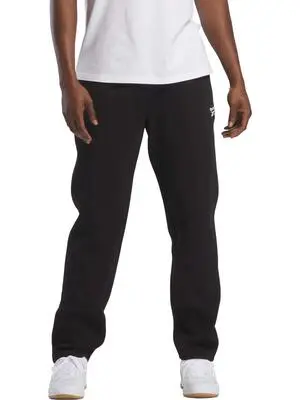 REEBOK Fleece Straight Leg Sweatpants - Black