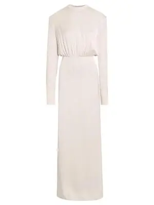 Magda Butrym Draped Silk-satin Gown - Ecru