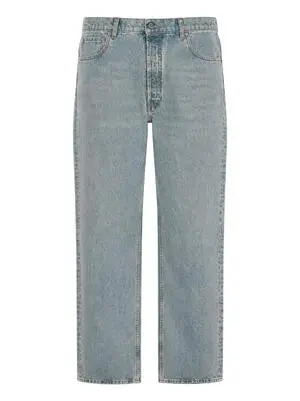 MAISON MARGIELA Straight Leg Taped Jeans - Denim
