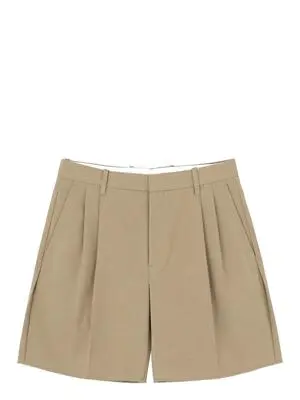 MAISON MARGIELA Tailored Cotton Shorts - Beige