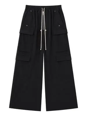 Rick Owens Jumbo Belas" Double Cargo Trousers - Black