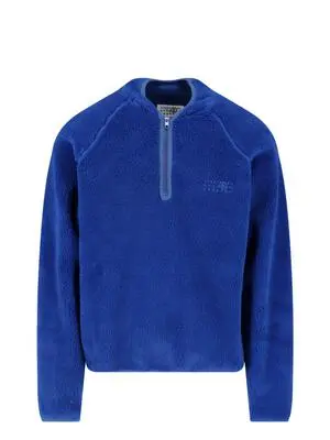MAISON MARGIELA Quarter Zip Pullover - Blue