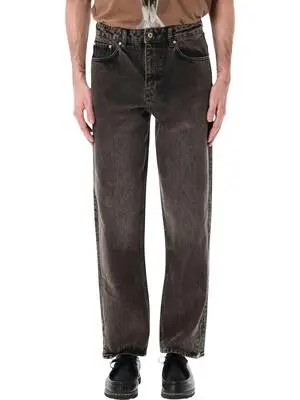 REPRESENT Straight Leg Jeans - Soot
