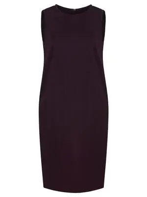 CONQUISTA Sleeveless Sack Dress In Punto Di Roma - Red