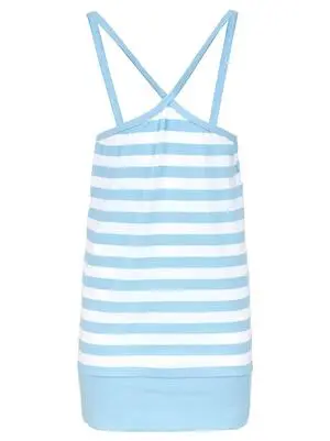 CONQUISTA Strappy Striped Mini Dress - Blue