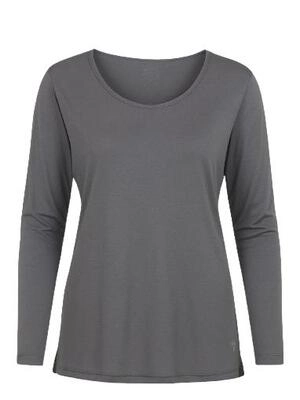 CONQUISTA Batwing Sleeve Top - Grey