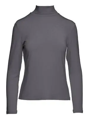 CONQUISTA Long Sleeve Turtleneck Jumper - Grey