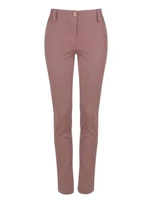 CONQUISTA Chic Mauve Tencel-blend Trousers - Pink