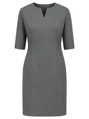 CONQUISTA Conquista Elbow Sleeve Tailored Dress