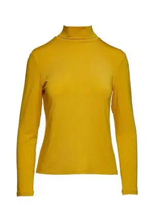 CONQUISTA Long Sleeve Turtleneck Jumper - Orange