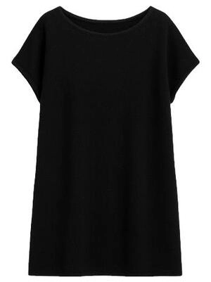 CONQUISTA Sleeveless Mini Dress With Button Detail - Black