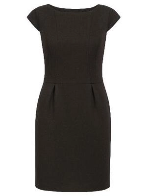 CONQUISTA Sleeveless Fitted Stretch Jersey Punto Di Roma Dress - Grey