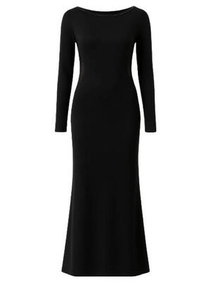 CONQUISTA Conquista Sheer Back Maxi Dress
