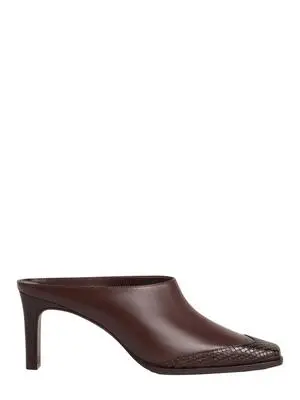 REFORMATION Claudette Heeled Mule - Brown