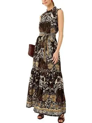 MARIE OLIVER Marie Oliver Alice Belted Tiered Maxi Dress