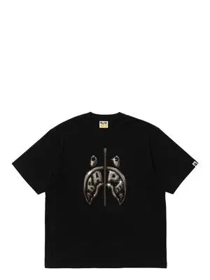 A BATHING APE Mad Shark Photo Print Relaxed Fit Tee - Black