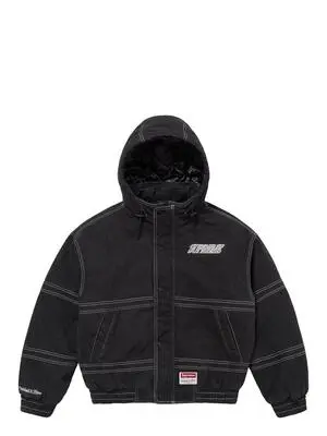 Supreme X Mitchell & Ness Twill Stadium Jacket - Black