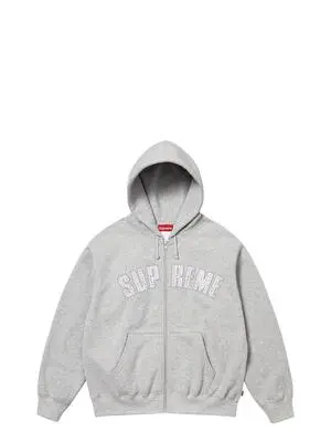 Supreme X B.b. Simon Zip Up Hooded Sweatshirt - Heather Grey